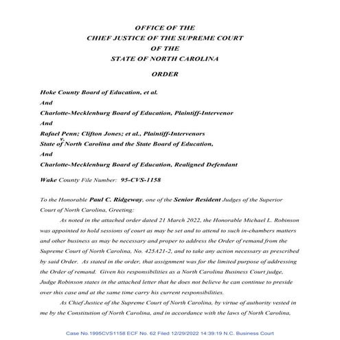 Order Reassigning Case.pdf | Legal Services Industry | Industries