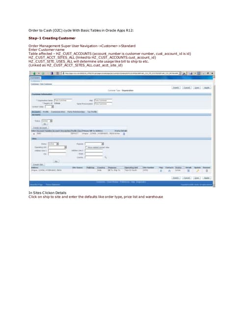 Oracle R12 Order Management - Back to Back (B2B) Order Flow: | PDF