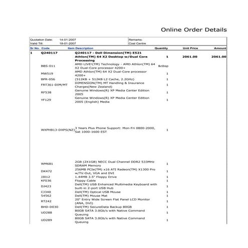 Order View(2) | PDF