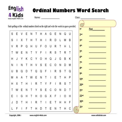 ordinal numbers word search.pdf