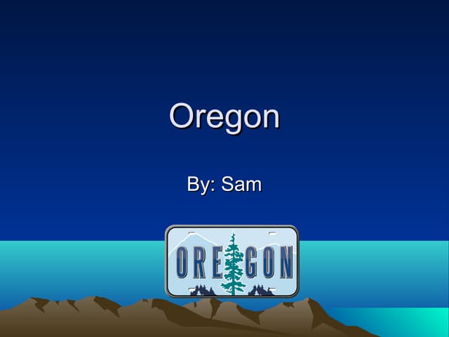 Oregon State Powerpoint Template