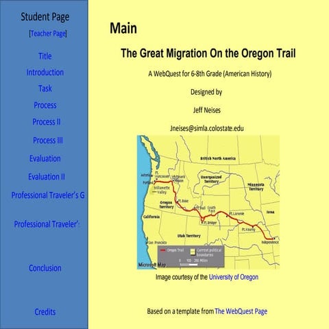Oregon Trail Web Quest | PPT