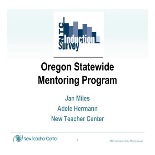 Oregon Beginning Educator Mentor Program Survey | PDF