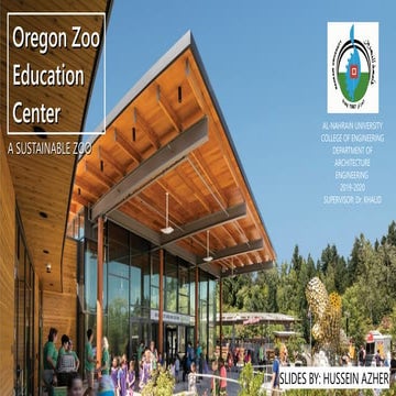 Oregon zoo Education Center - A Sustainable Zoo | PDF