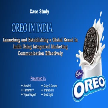 Case Study: Oreo in India | PPTX