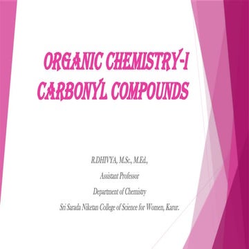 Organic Chemistry - Carbonyl Compounds.ppt