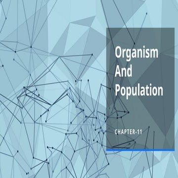 “Organisms and Populations – Class 12 Biology Presentation” | PPTX