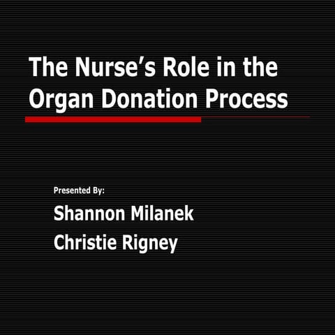 Ethics of Organ donation ppt | PPTX