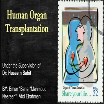 Organ transplantation | PPTX