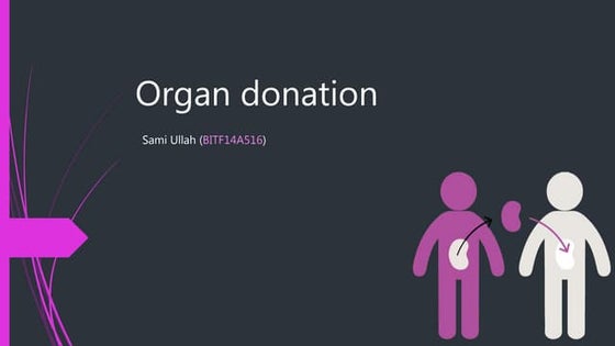 Organ Donation Presentation | PPTX | Surgery | Medical Health