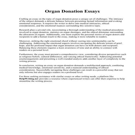 Organ Donation Essays.pdf