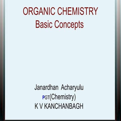 Organic chemistry-basic concepts-1 | PPT