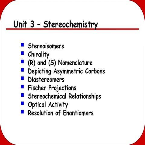 organic chemistry 1- intro to stereochemistry | PPT