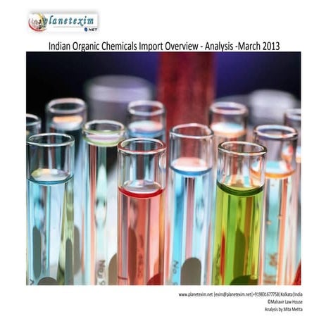 Organic chemicals import march 29 | PPT