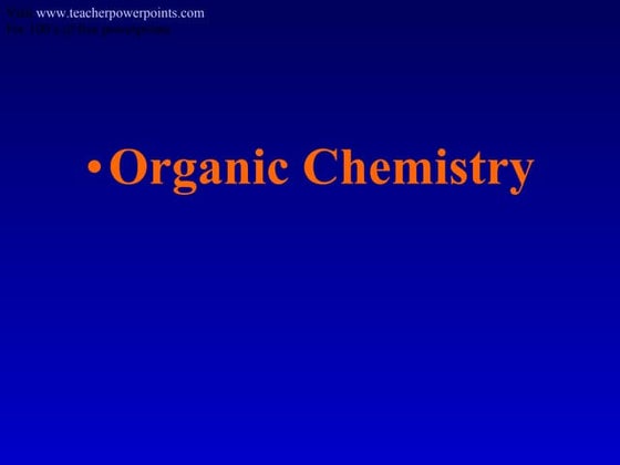 Carbon compounds (ppt) | PPT