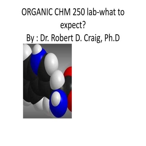 Organic chemistry intro to lab | PPTX