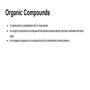 Organic compounds | PPT