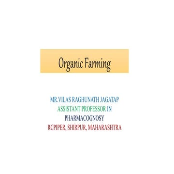 Organic farming | PPT