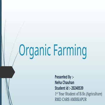 Organic farming Powerpoint presentation | PPTX