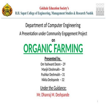 Organic fertilizer plant business proposal | PPTX