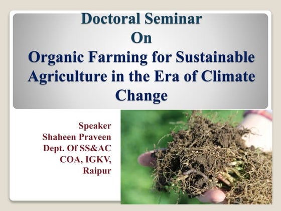 Organic farming : A path for Sustainable Development | PPT
