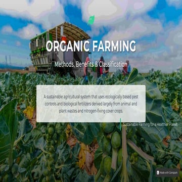 organic_farming_creating Healthy Environment | PPT