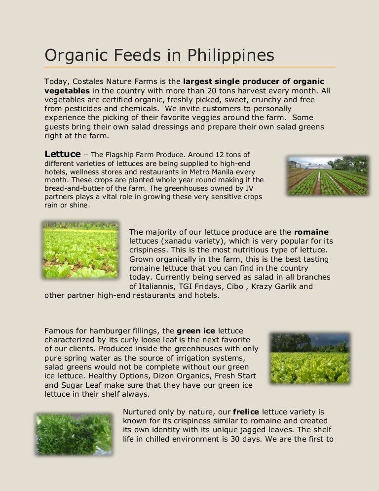 Organic Feeds in Philippines