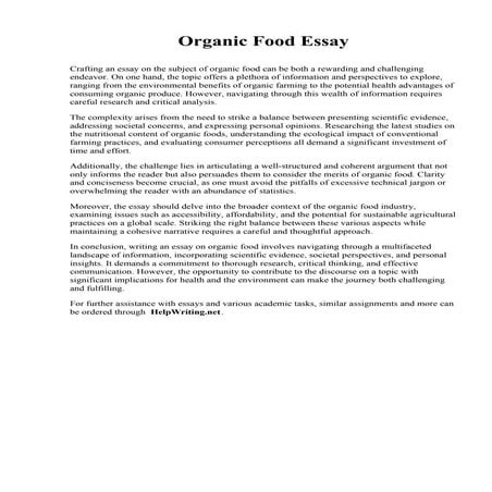 Organic Food Essay.pdf