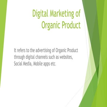 Organic marketing | PPTX