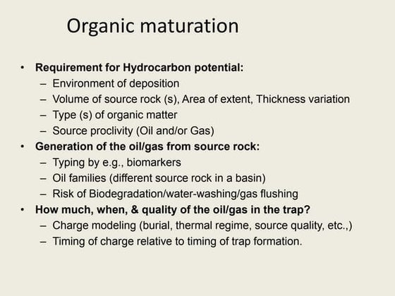 Concept of Source Rock Characterisation | PPTX | Chemistry | Science