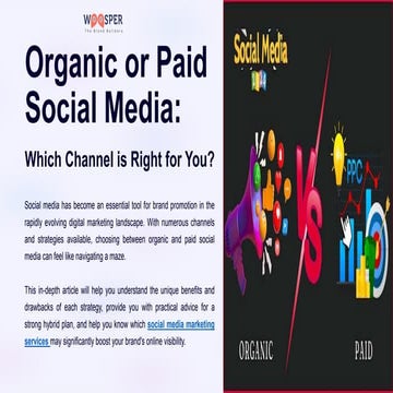 Organic or Paid Social Media Which Channel is Right for You.pptx
