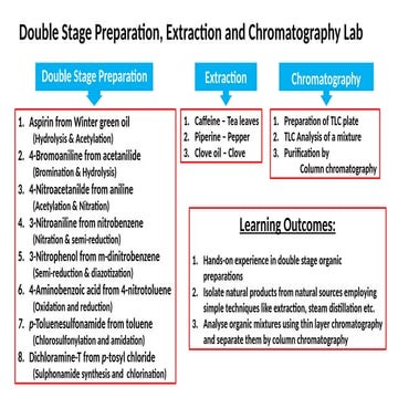 Organic_Practical_Double stage preparation, Extraction and ...
