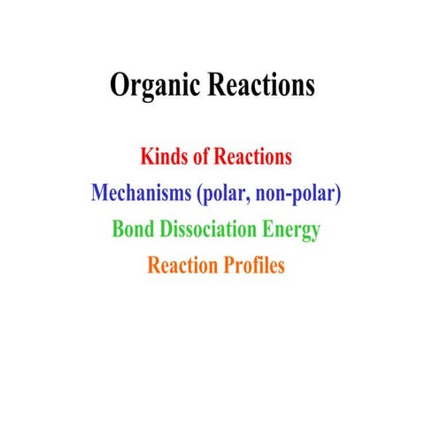 Organic chemistry Reactions and their types.ppt