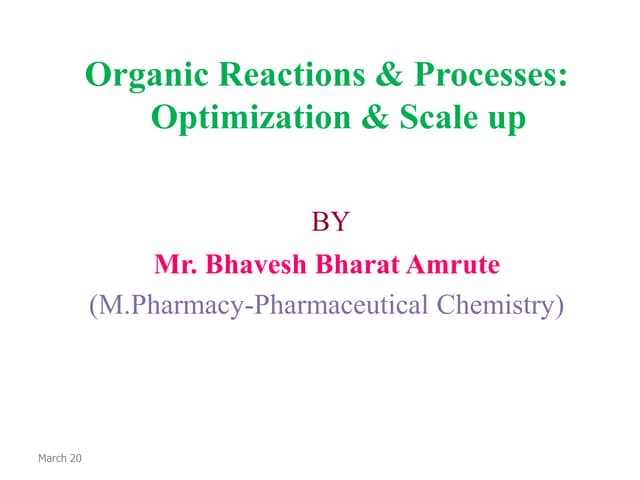 REACTION PROGRESS KINETIC ANALYSIS | PPTX