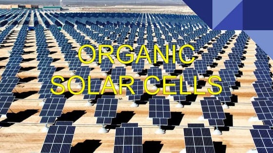 Organic Solar Cell Ppt