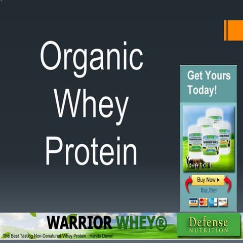 Organic whey protein | PPTX