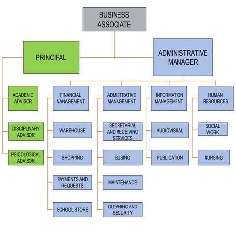 Organizational Chart School RRR | PPTX