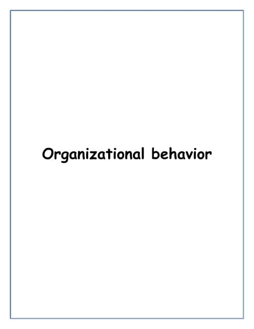 ORGANIZATIONAL BEHAVIOR.docx
