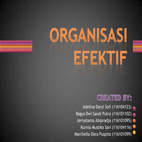 Organisasi Efektif | PPT
