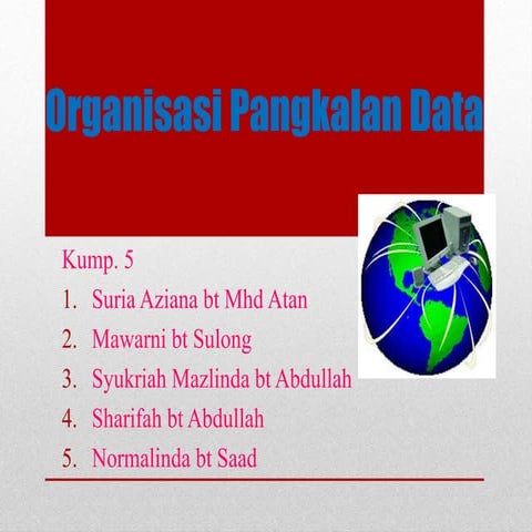 Organisasi pangkalan data | PPTX
