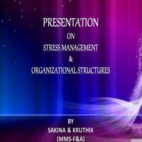 Stress management by umesh | PPT
