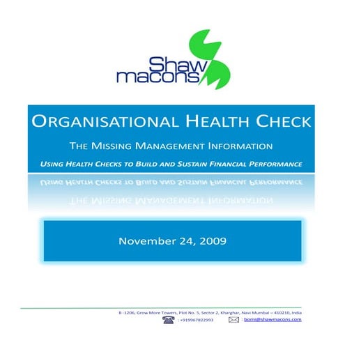 Organisational Health Check Presentation | PDF
