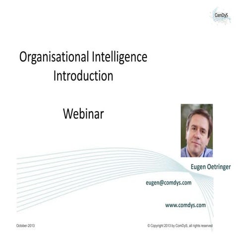 Organisational Intelligence -Introduction | PPTX
