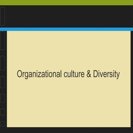Organisation culture n diversity | PPT
