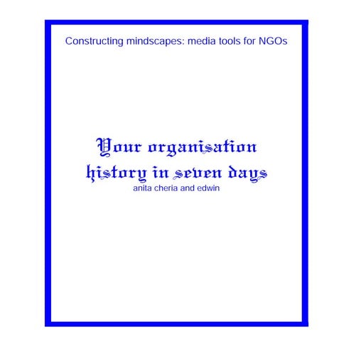 Organisation History In Seven Days | PDF