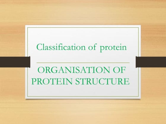 Structures of protein eg primary, secondary | PPT