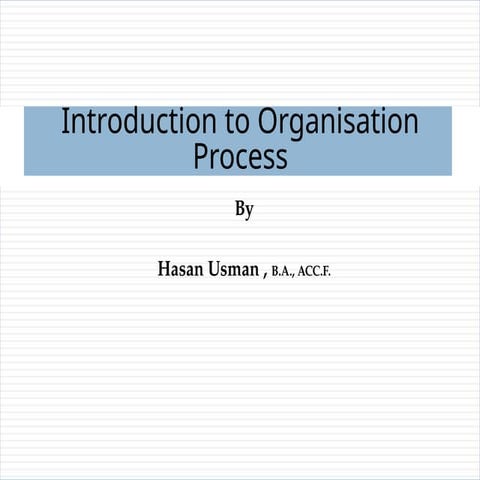 ORGANISATION STRUCTURES PPT | PPTX