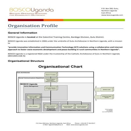 BOSCO Organisation profile | DOCX