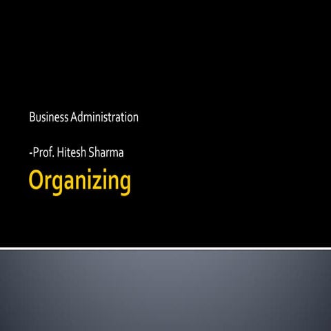 Organising | PPT