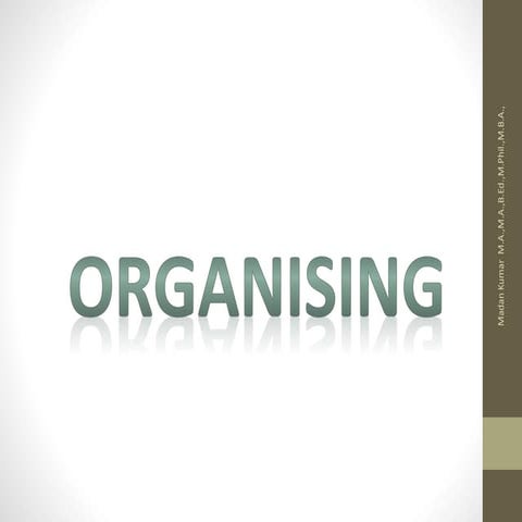 Organising | PPT